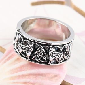 Accessories | Solid Sterling Silver Celtic Wolf Ring Wolf Wedding Band Celtic Mens Ring 12 ...